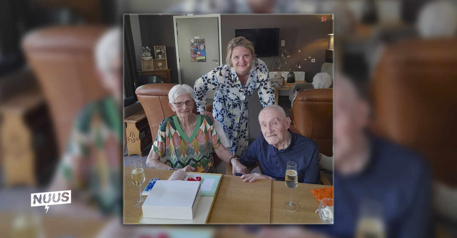Roger en Gerarda vieren 70 jaar huwelijk in wzc De Vlamme Erwetegem – NUUS