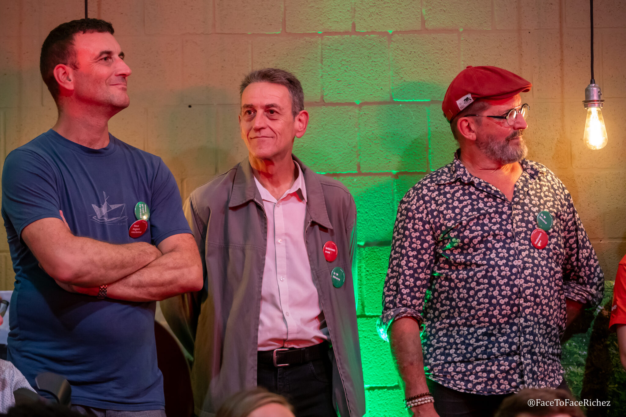 De Ninoofse lijst Vooruit-Groen, vol vernieuwing en verjonging, werd voorgesteld in aanwezigheid ...