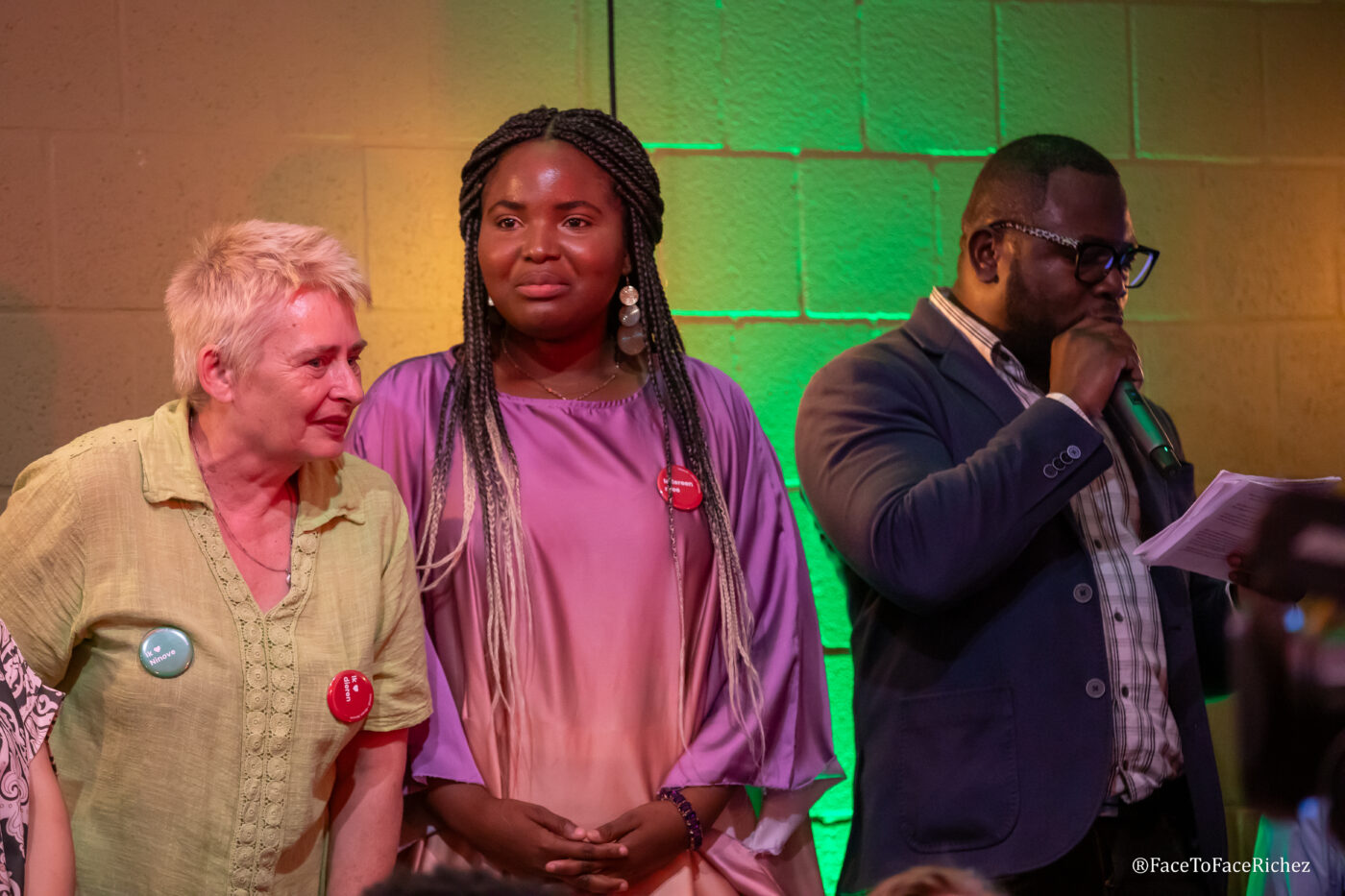 De Ninoofse lijst Vooruit-Groen, vol vernieuwing en verjonging, werd voorgesteld in aanwezigheid ...